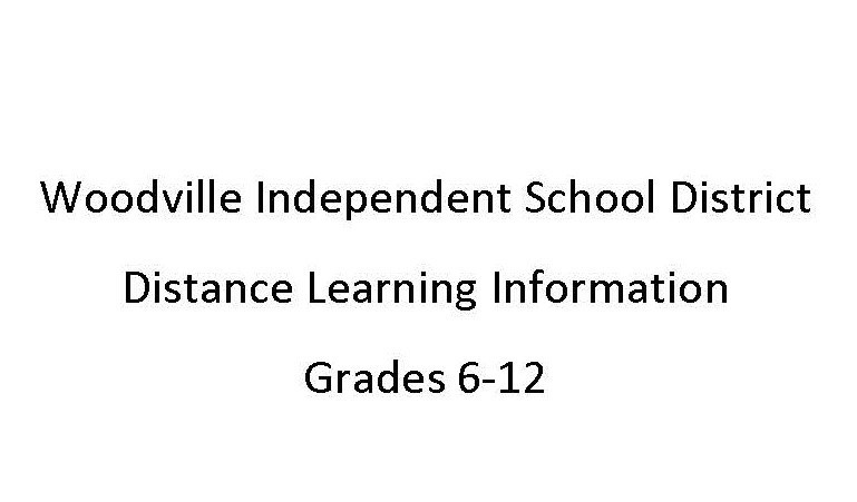 Distance Learning Grades 6-12 | Woodville High School